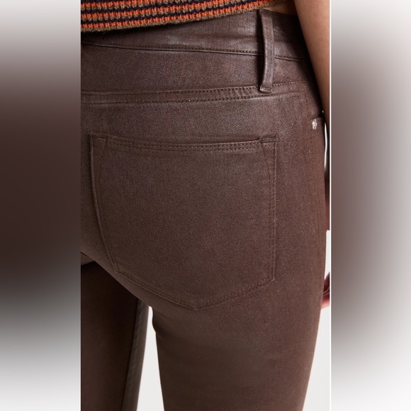 Frame Denim | Jeans | Frame Le High Rise Waist Flare Coated Jeans Dark ...